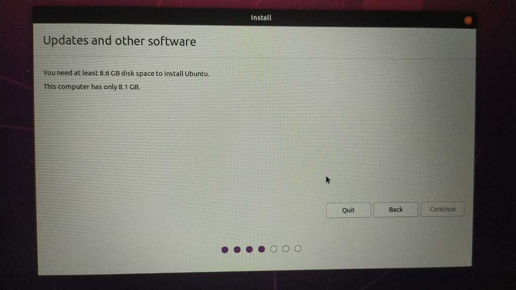 This computer has only 8.1 gb ubuntu error - Ubuntu - It's FOSS Community