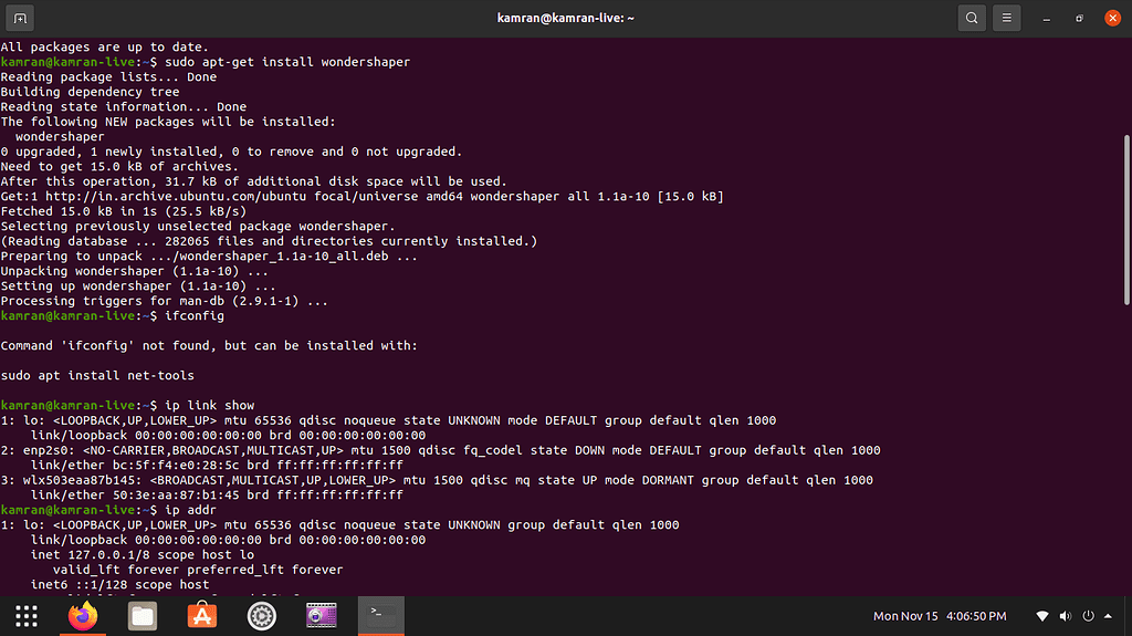 Not able to limit my bandwidth using wondershaper - Ubuntu - It's FOSS Community