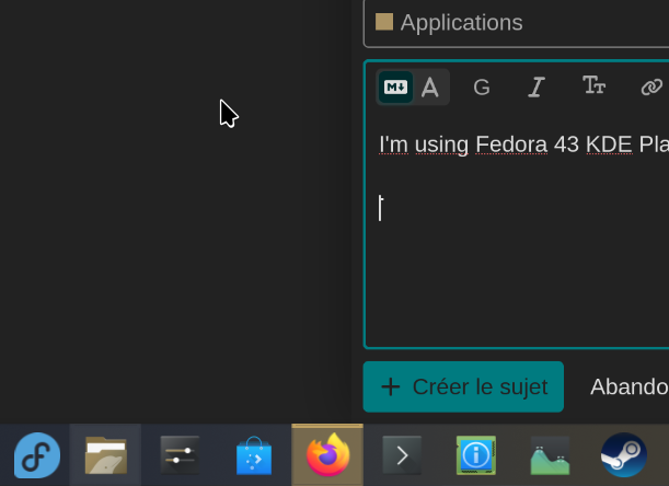 Strange text input cursor on Fedora 43 - Other Distributions - It's ...